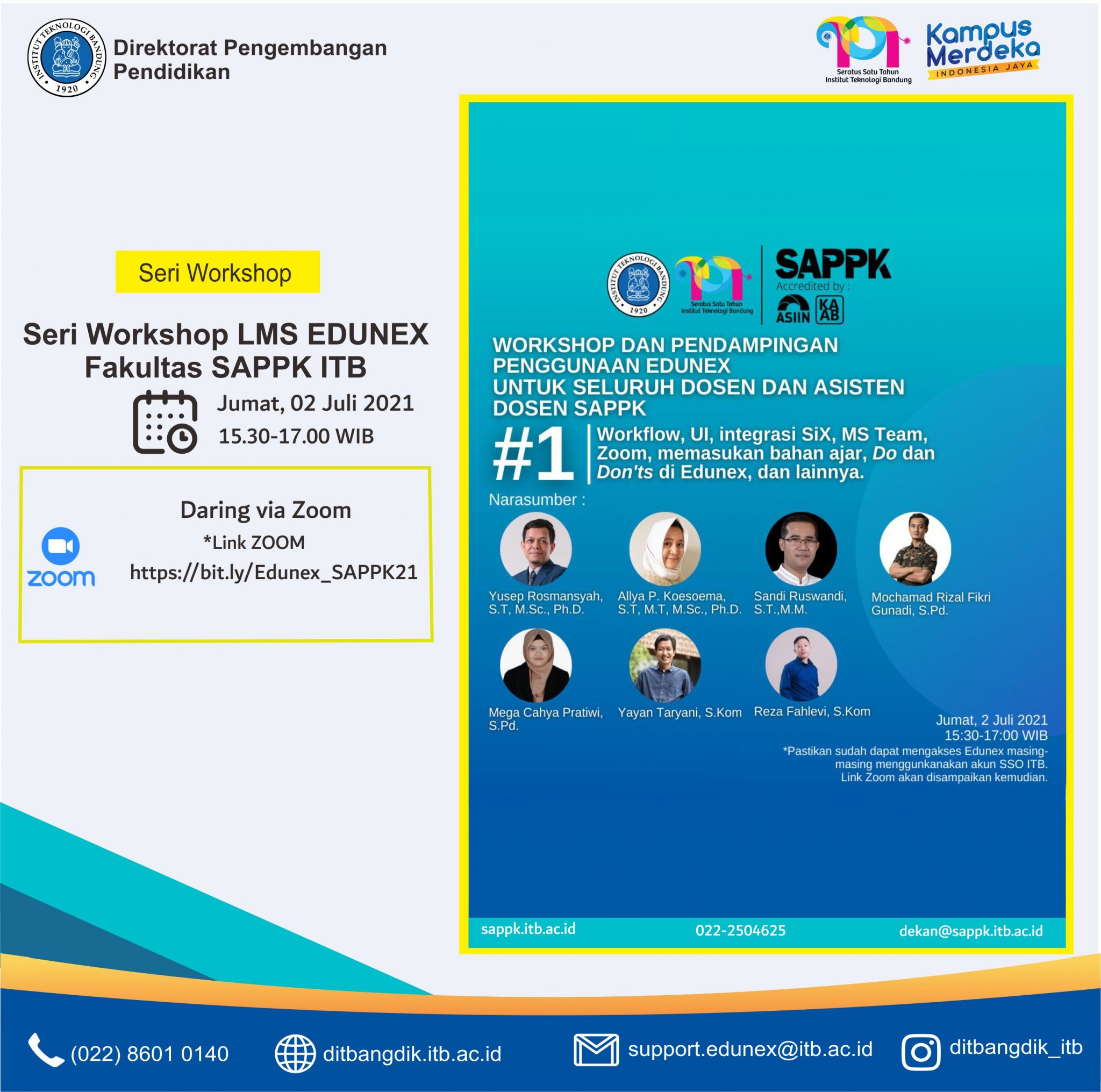 SERI WORKSHOP LMS EDUNEX BERSAMA SAPPK ITB – Direktorat Pengembangan ...